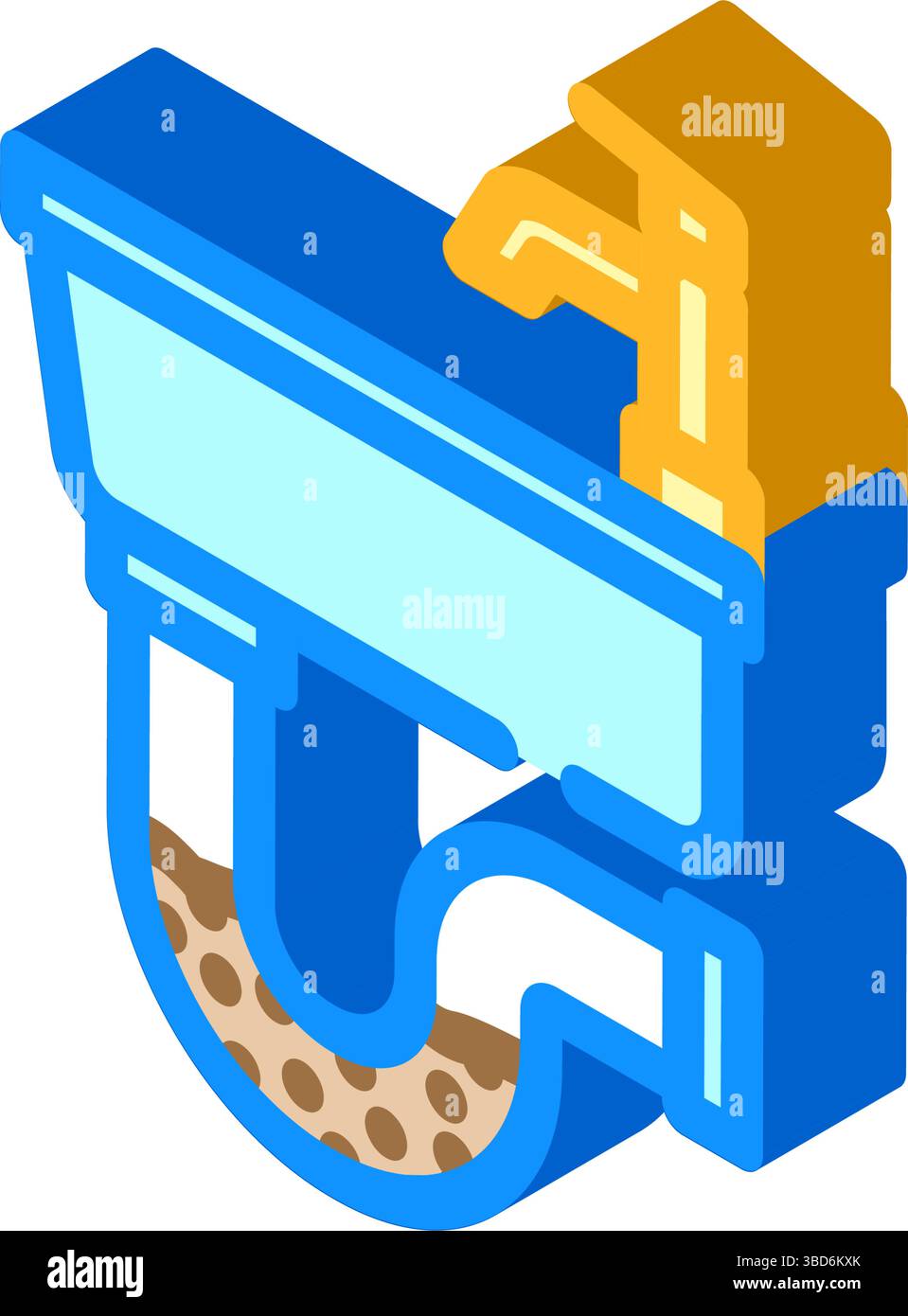 clogged sink isometric icon vector illustration Stock Vector Image ...