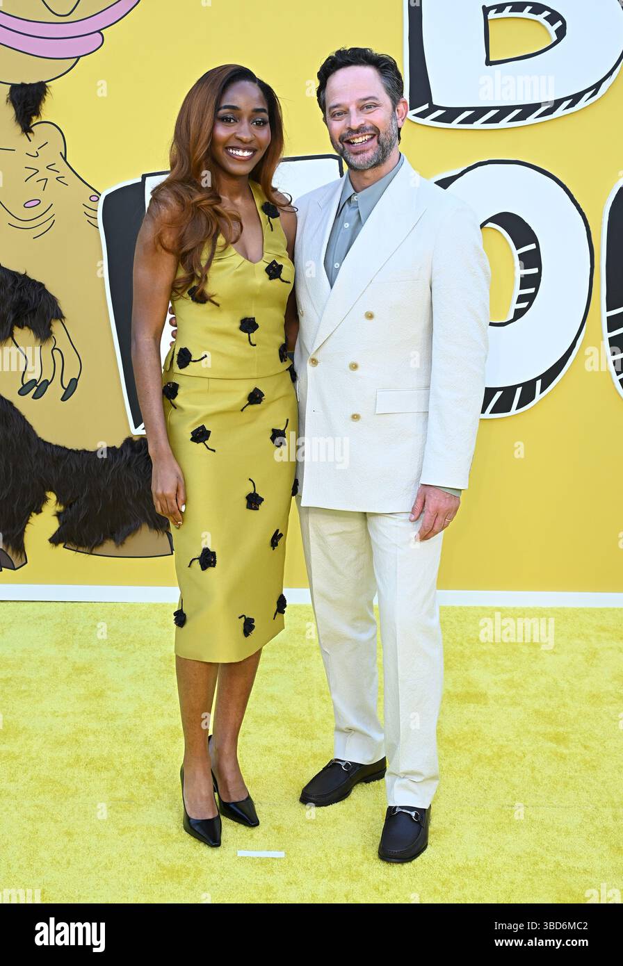 Hollywood, USA. 22nd May, 2025. Ayo Edebiri and Nick Kroll arriving to ...