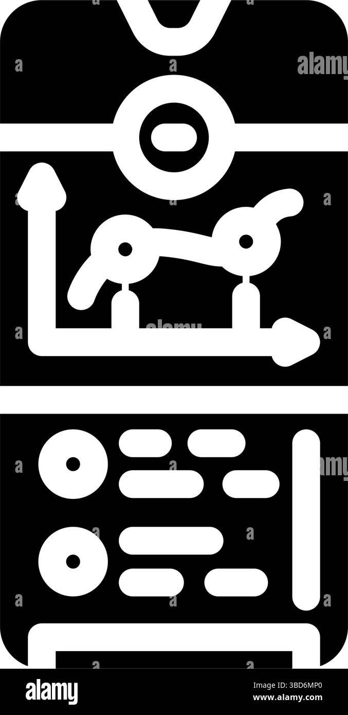 micro investment app fintech glyph icon vector illustration Stock ...