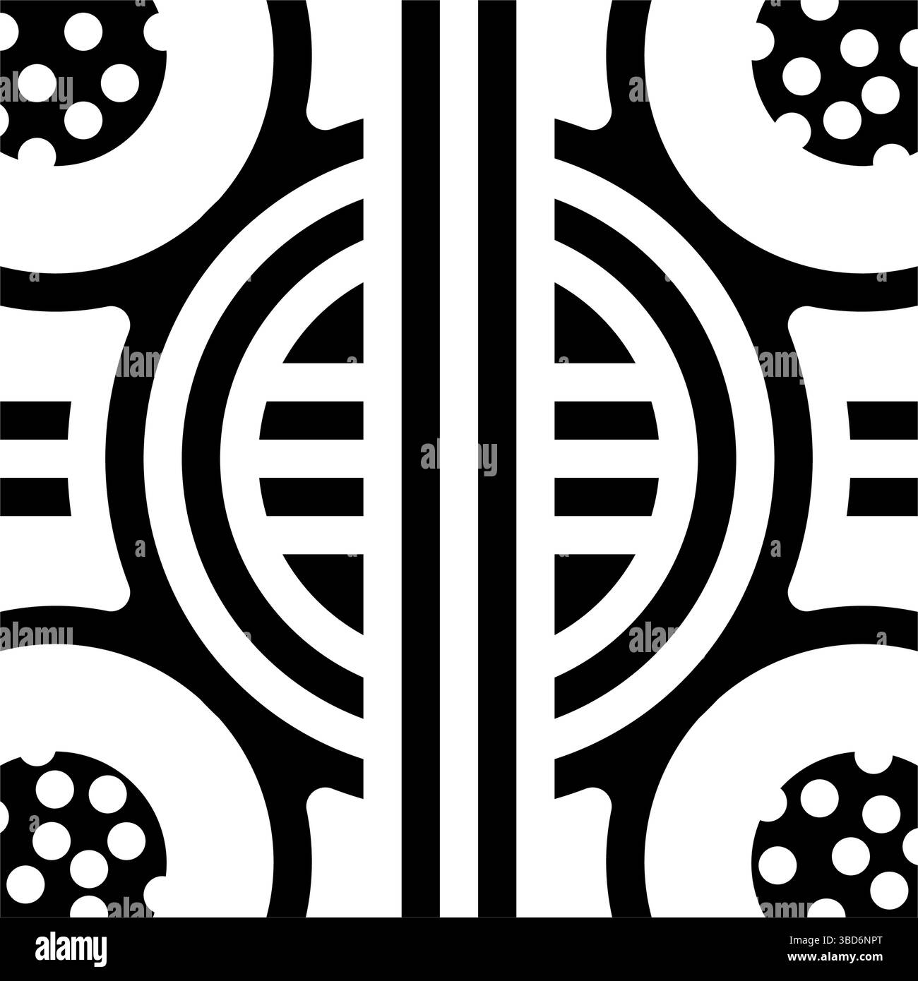 junction highway road glyph icon vector illustration Stock Vector Image ...