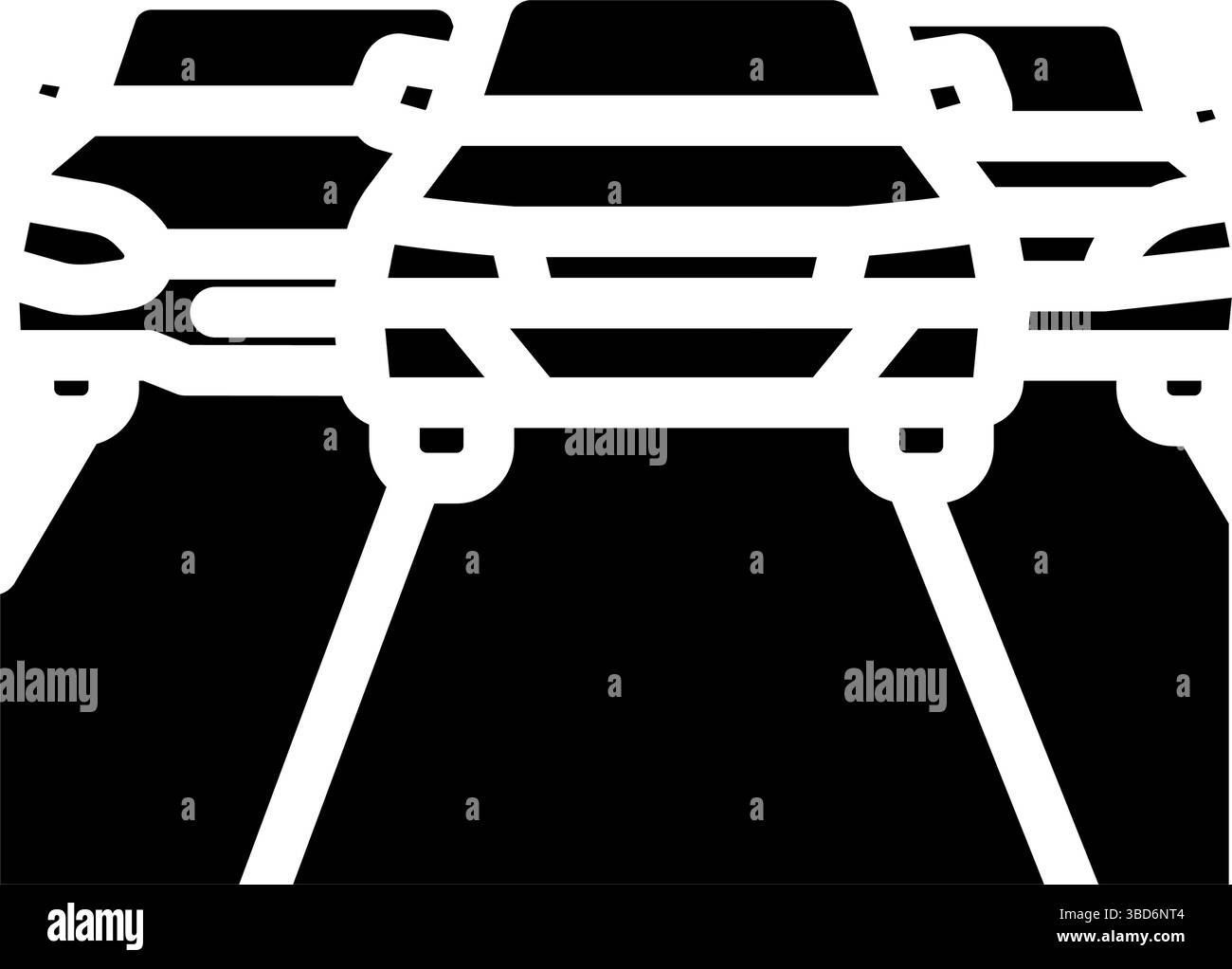 traffic flow highway road glyph icon vector illustration Stock Vector ...