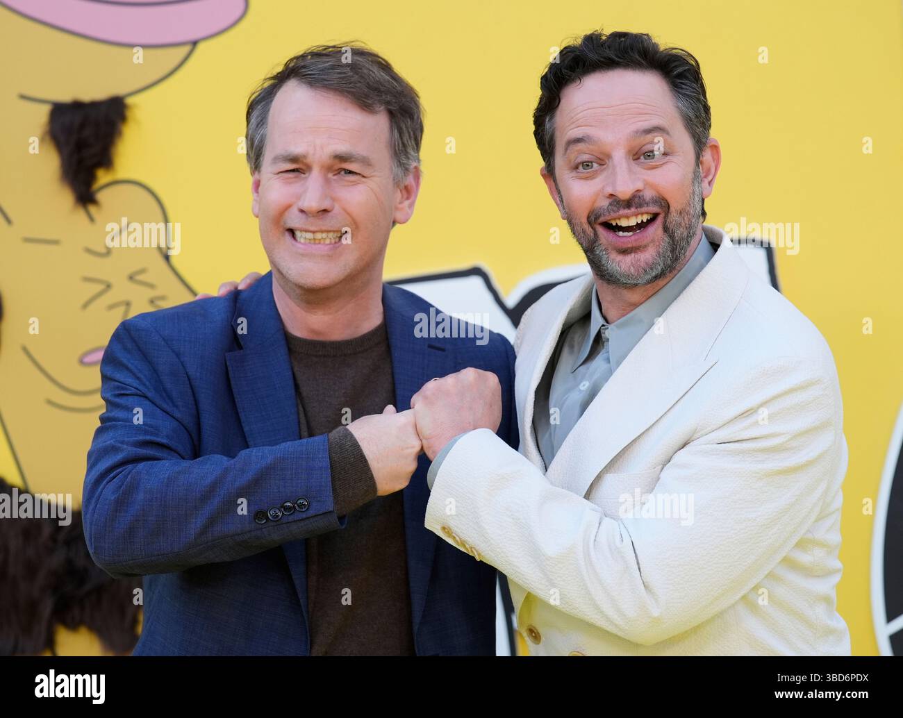 Mike Birbiglia, left, and Nick Kroll pose together at the Season 8 ...