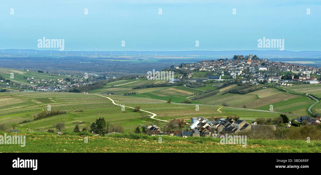 Sancerre labelled Les Plus Beaux Villages de France. View of the ...