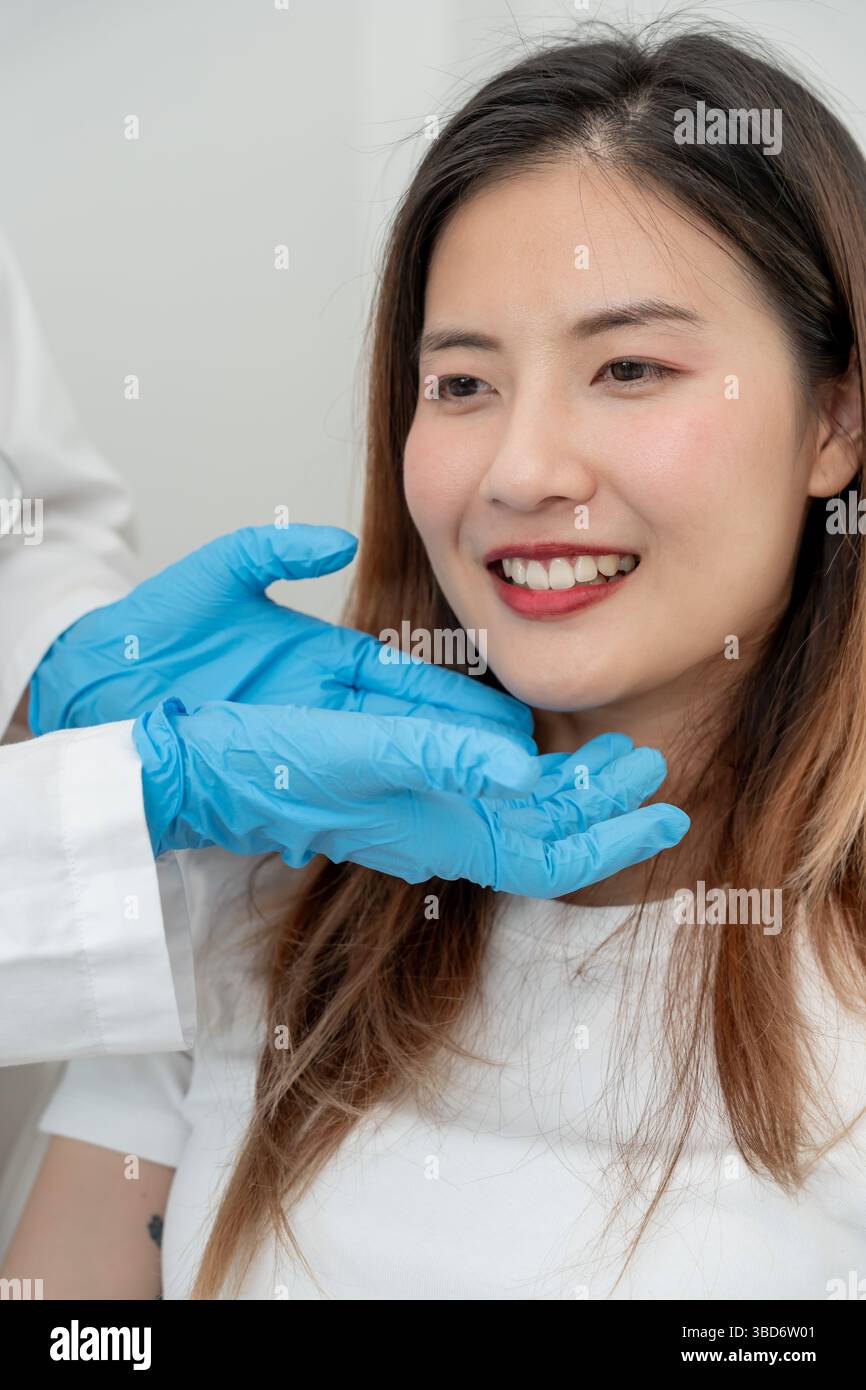 beauty asian woman smile and happy after surgery, Cosmetic surgery ...