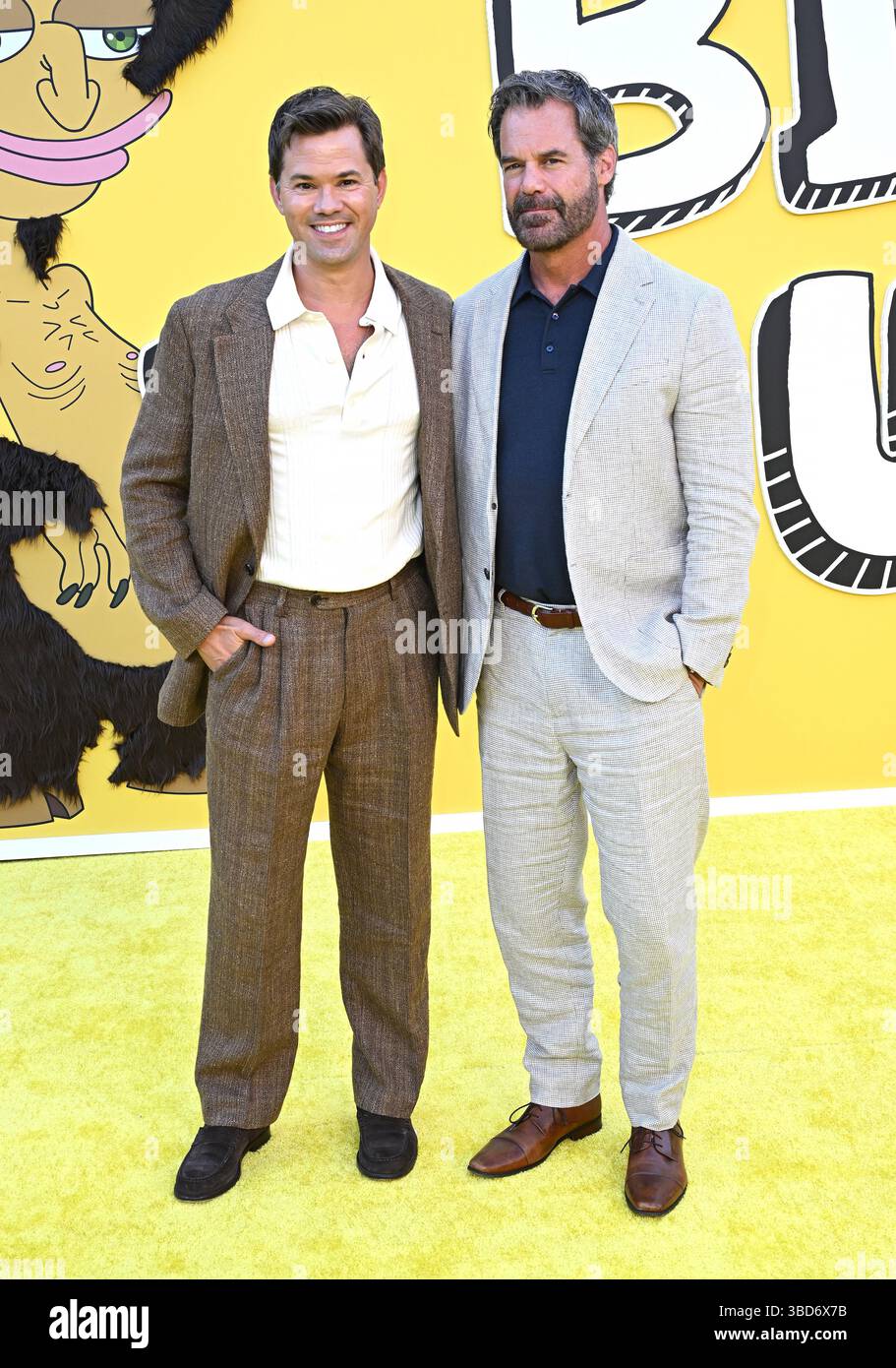 Hollywood, USA. 22nd May, 2025. Andrew Rannells and Tuc Watkins ...