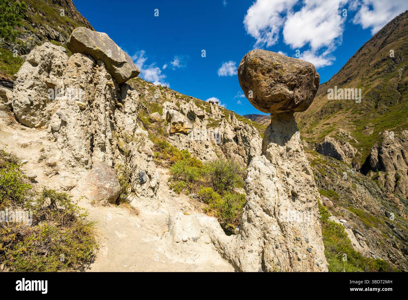 Natural stone mushrooms rock formations in Altai Russia Famous ...