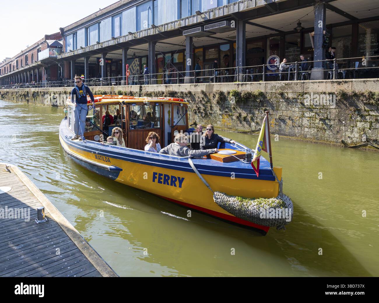 Waterbus ferry boat at the Watershed, Floating Harbour, city centre of ...