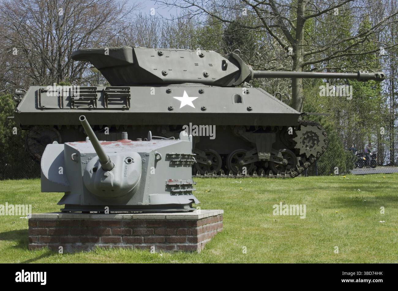 American M10 Wolverine tank destroyer from the Battle of the Bulge at ...