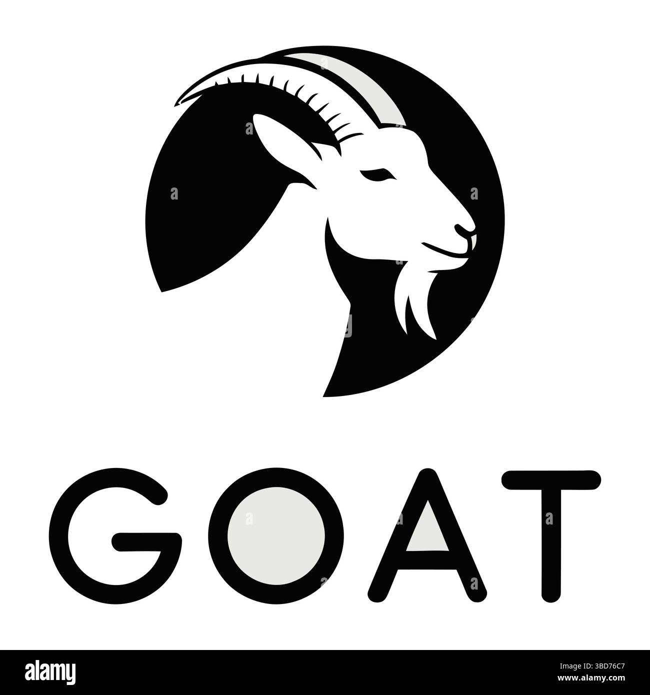 Stylish goat logo hi-res stock photography and images - Alamy