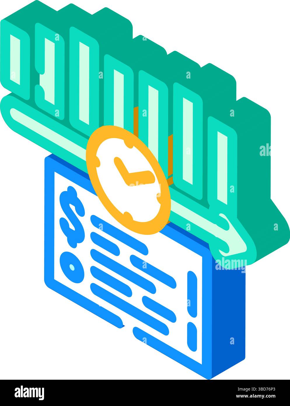 real time spending insights fintech isometric icon vector illustration Stock Vector Image & Art ...