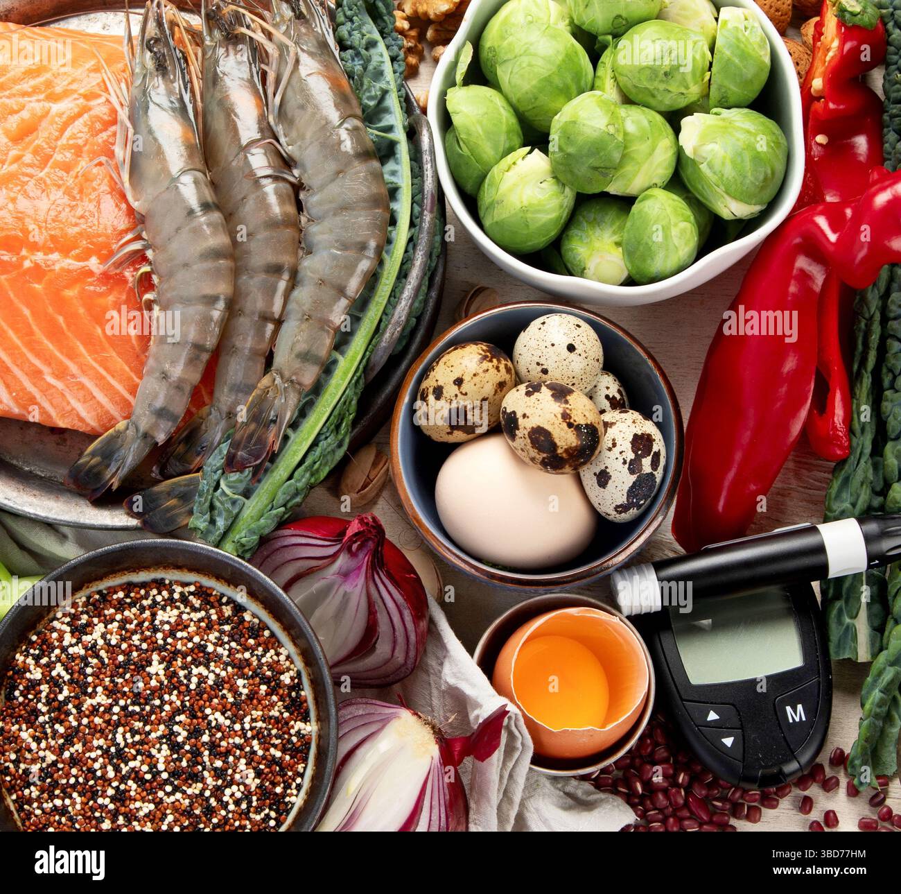 Ketogenic diet concept, ingredients for healthy food. Various balanced ...