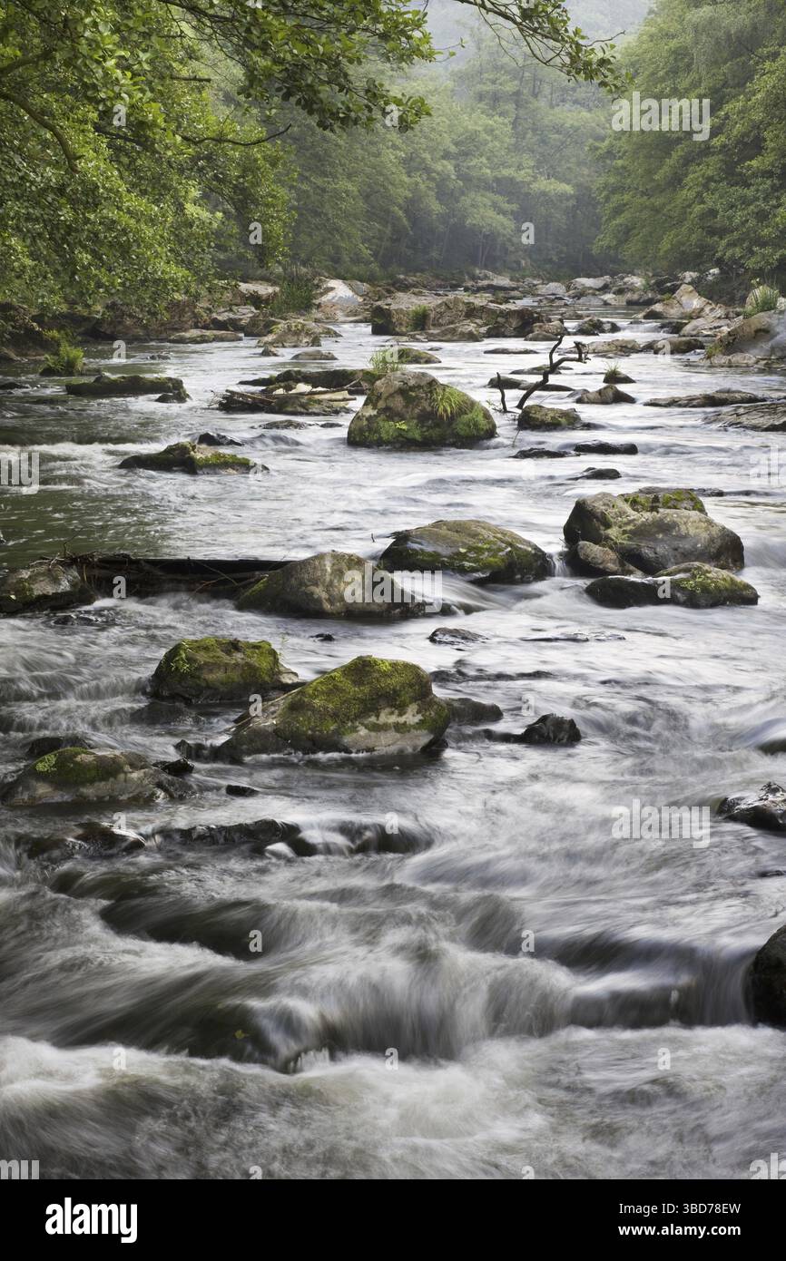 The river Ambleve and the Fonds de Quarreux at Aywaille, Remouchamps in ...