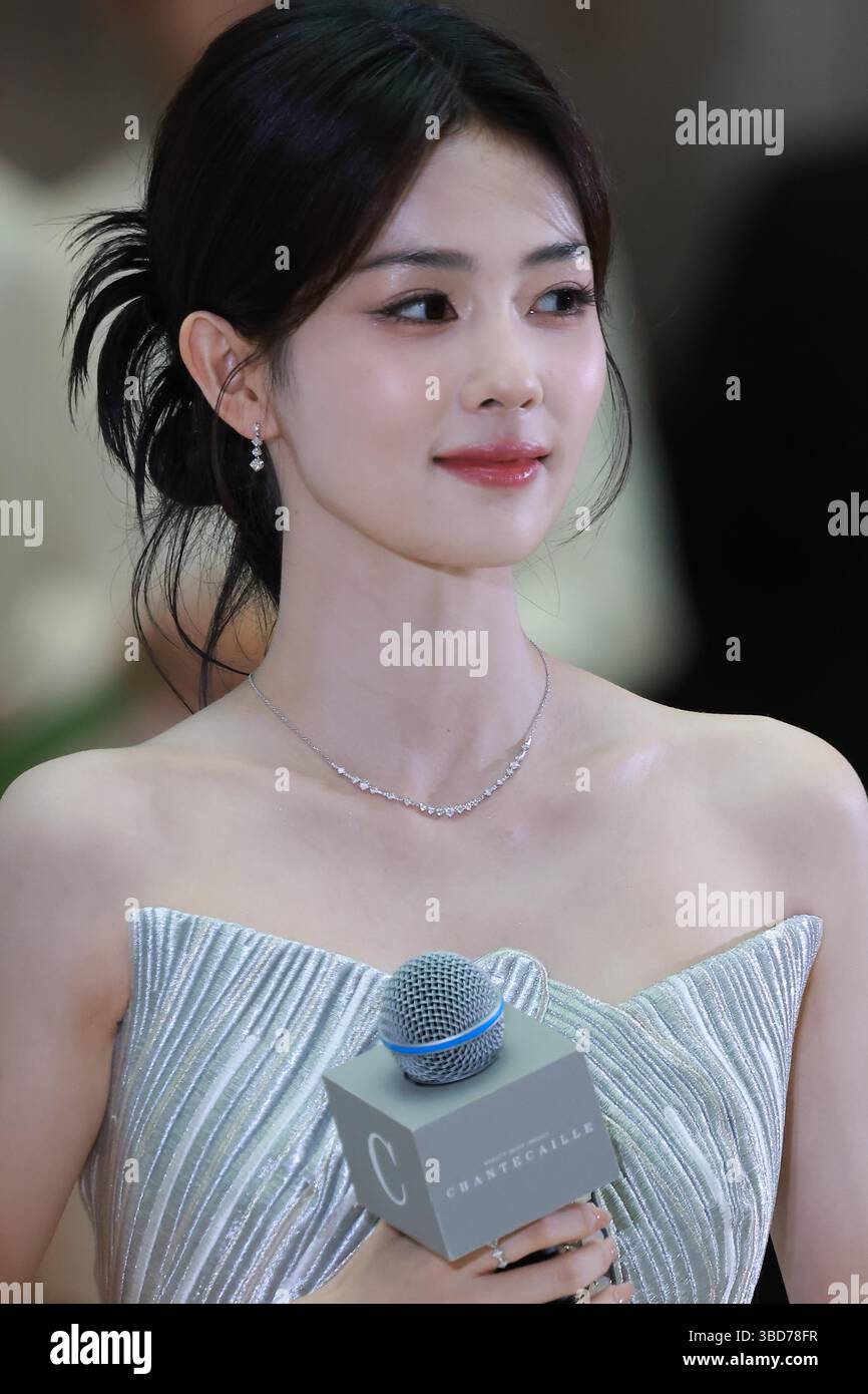 Chinese actress, model and singer Bai Lu attends an activity in ...