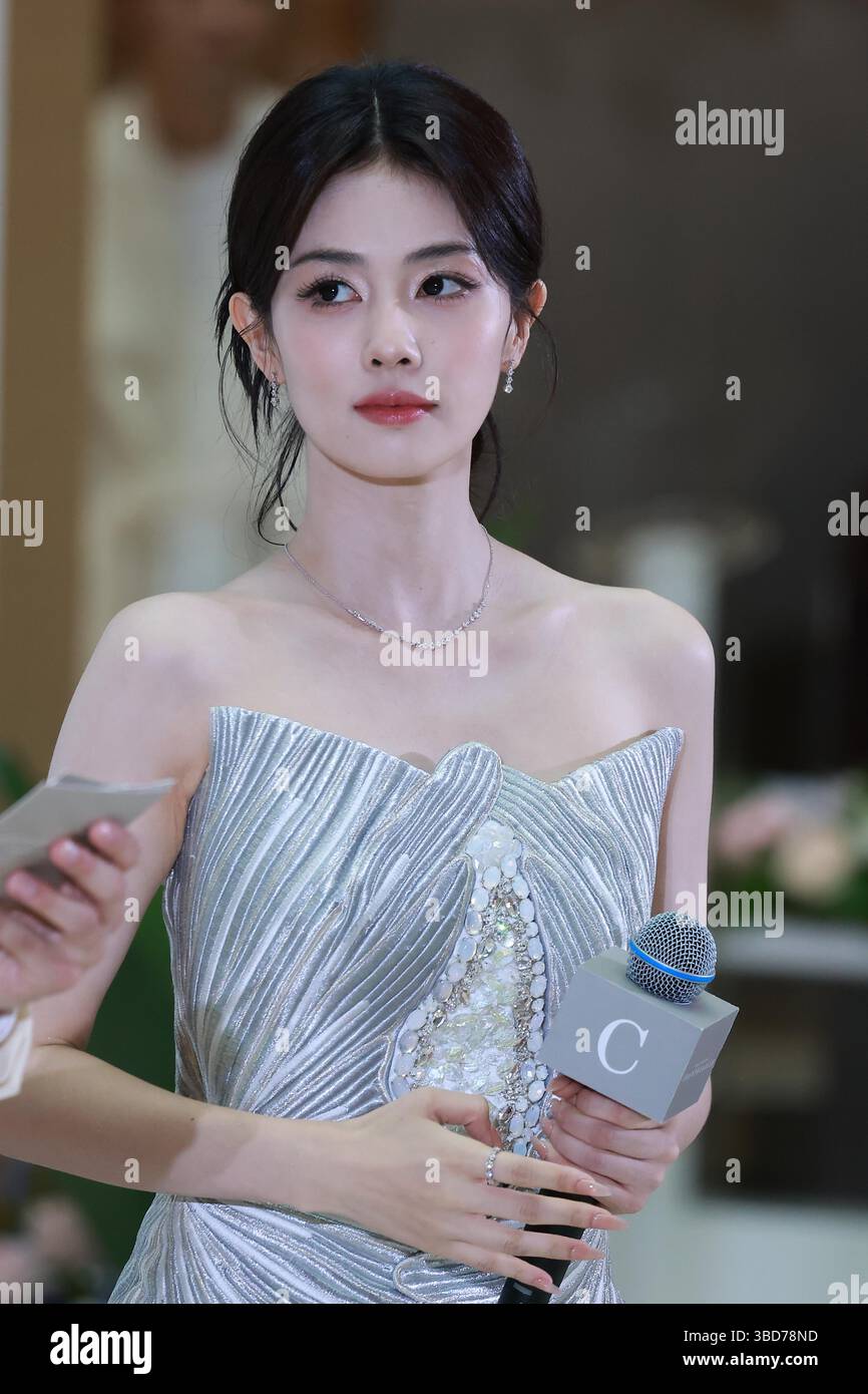 Chinese actress, model and singer Bai Lu attends an activity in ...
