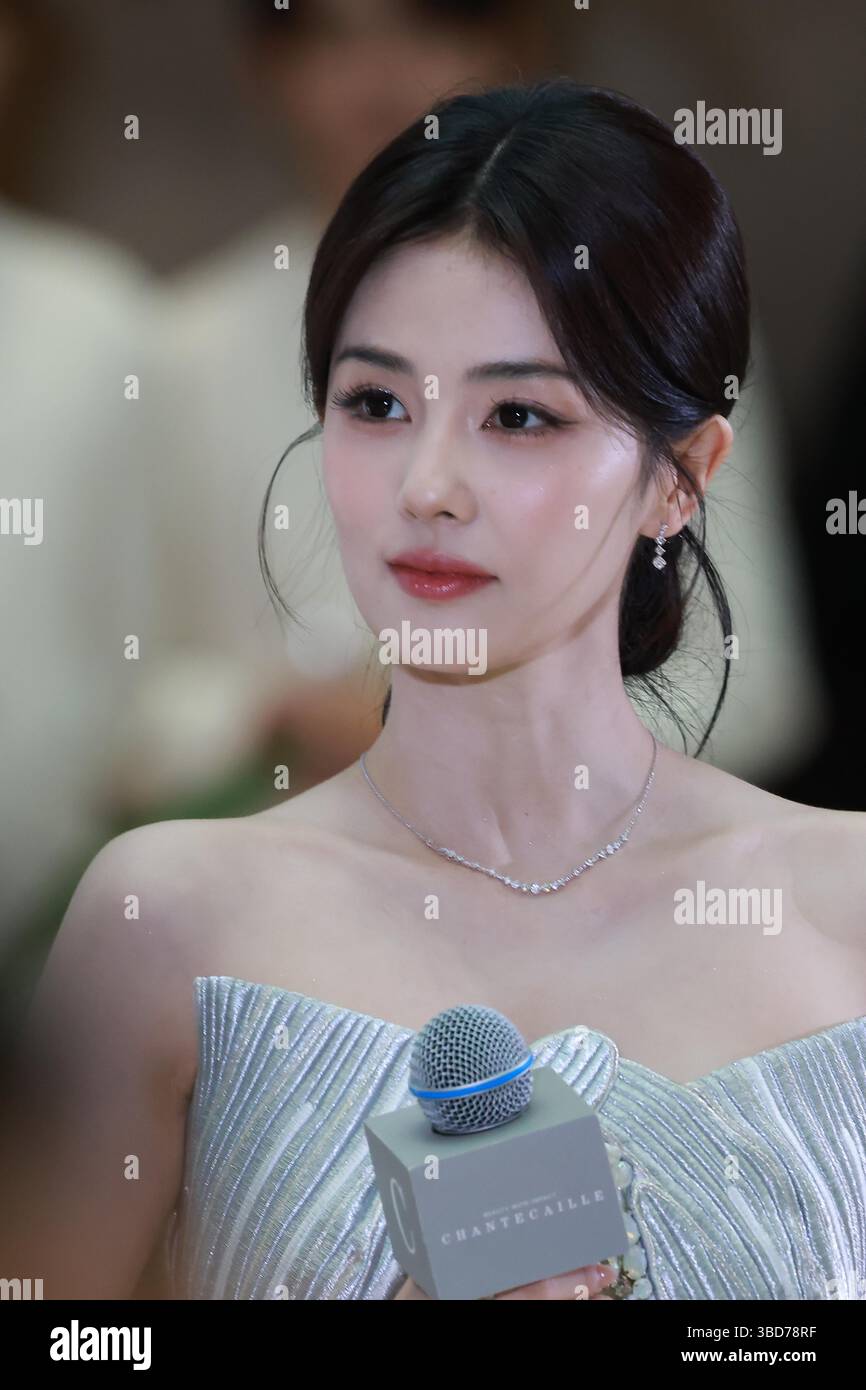 Chinese actress, model and singer Bai Lu attends an activity in ...