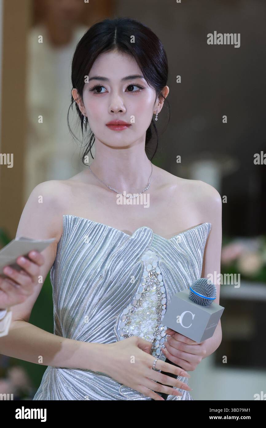 Chinese actress, model and singer Bai Lu attends an activity in ...