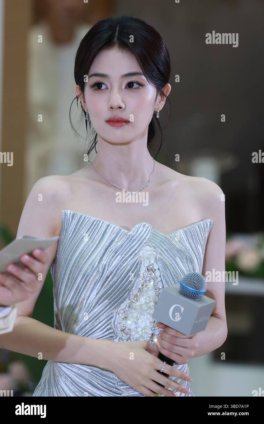 Chinese actress, model and singer Bai Lu attends an activity in ...