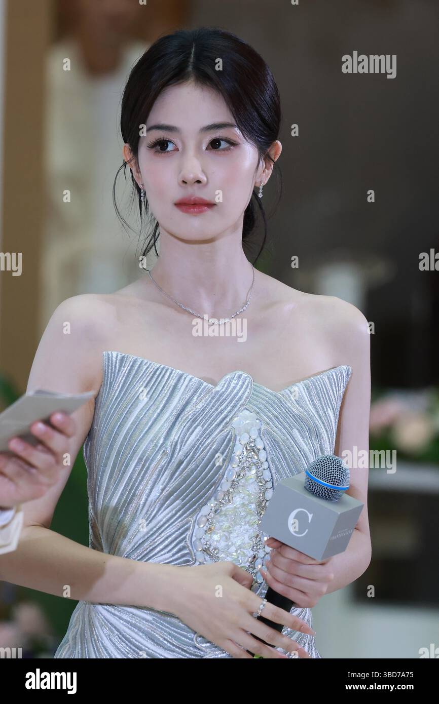 Chinese actress, model and singer Bai Lu attends an activity in ...