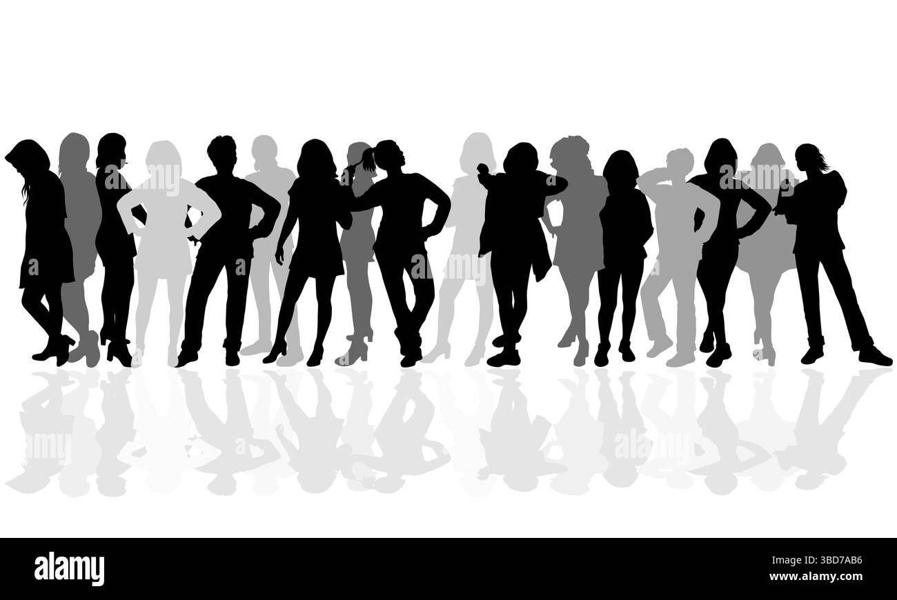 Group socializing Stock Vector Images - Alamy