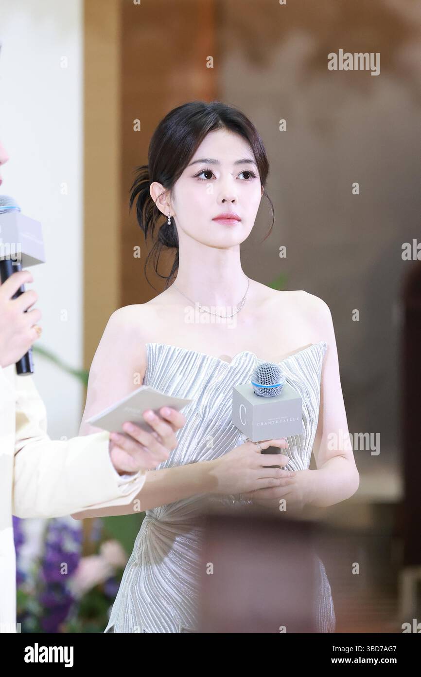 Chinese actress, model and singer Bai Lu attends an activity in ...
