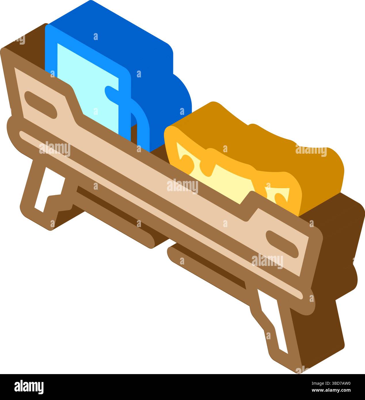 breakfast tray hospitality hotel isometric icon vector illustration ...