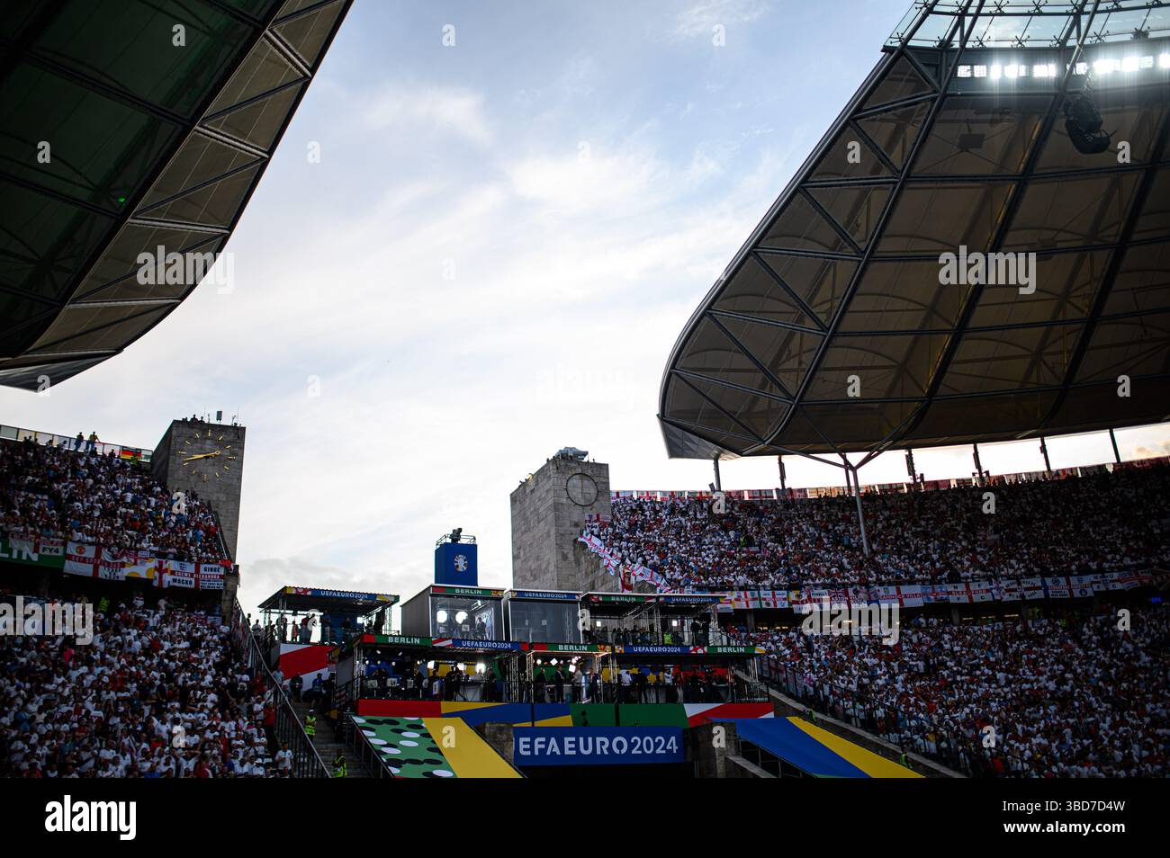 BERLIN, GERMANY - 14 JULY, 2024: Packed Olympiastadion Berlin during ...