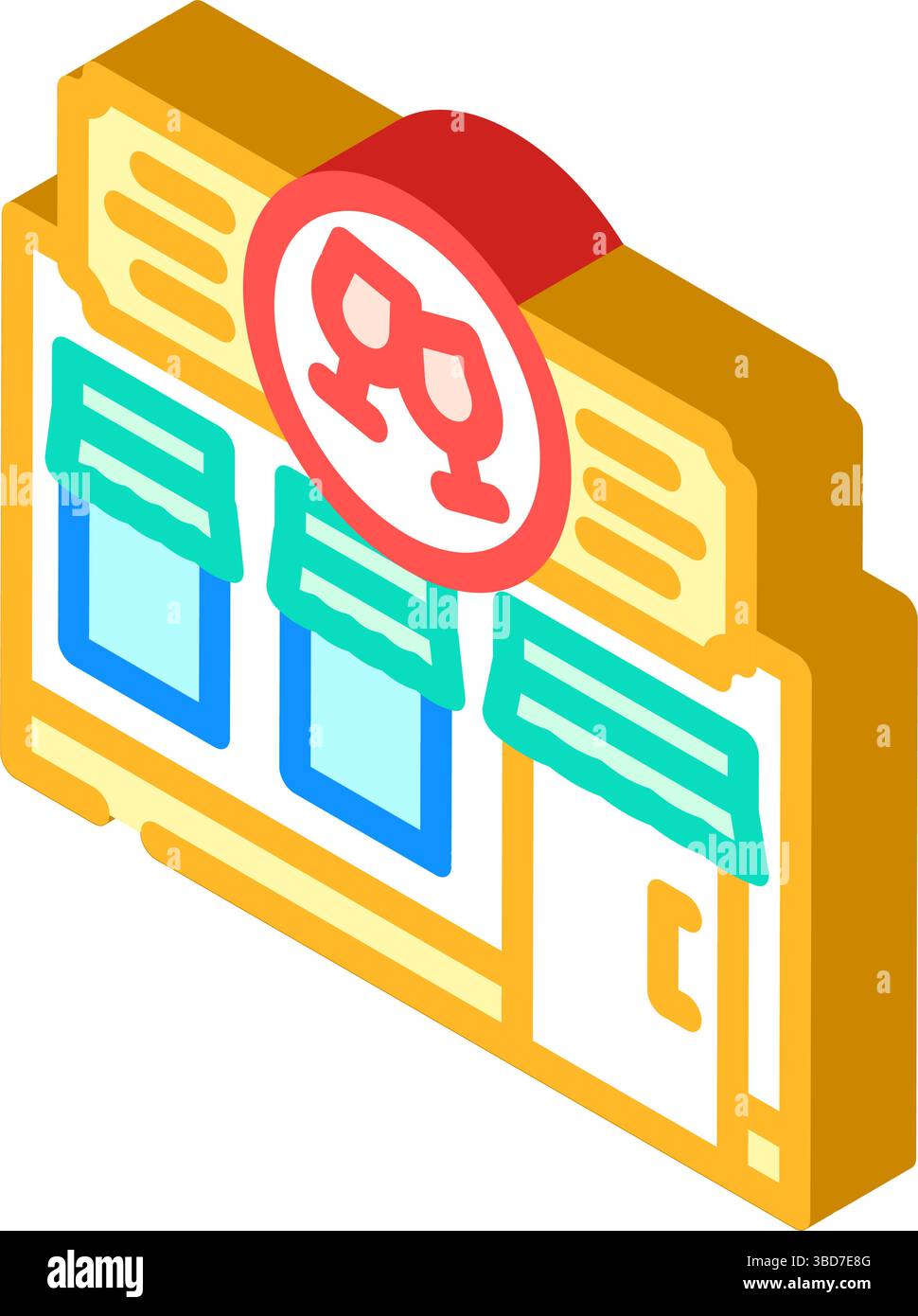 liquor store shop isometric icon vector illustration Stock Vector Image ...