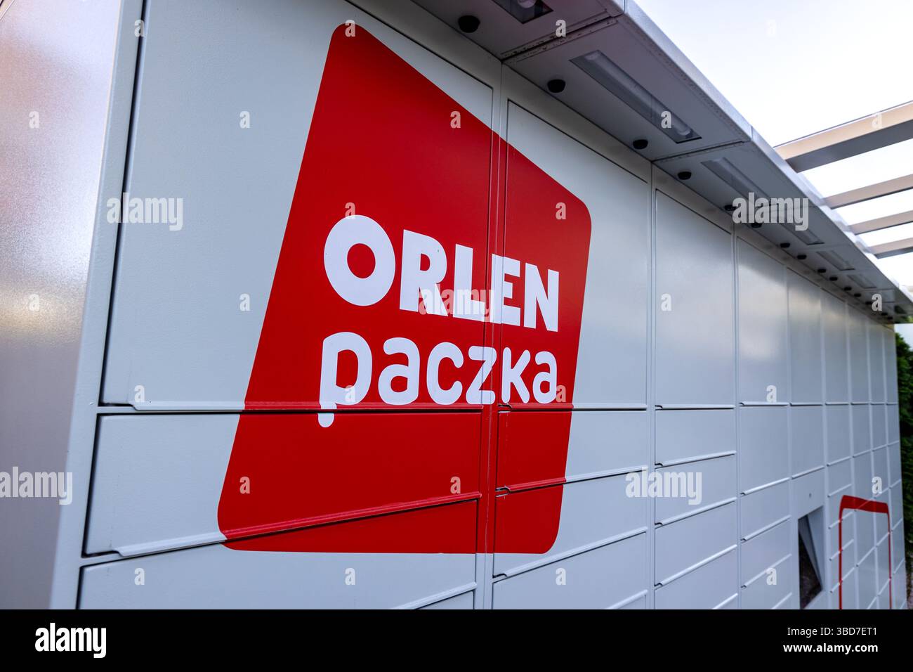Warsaw, Poland - September 16, 2023: Orlen Paczka parcel locker in ...