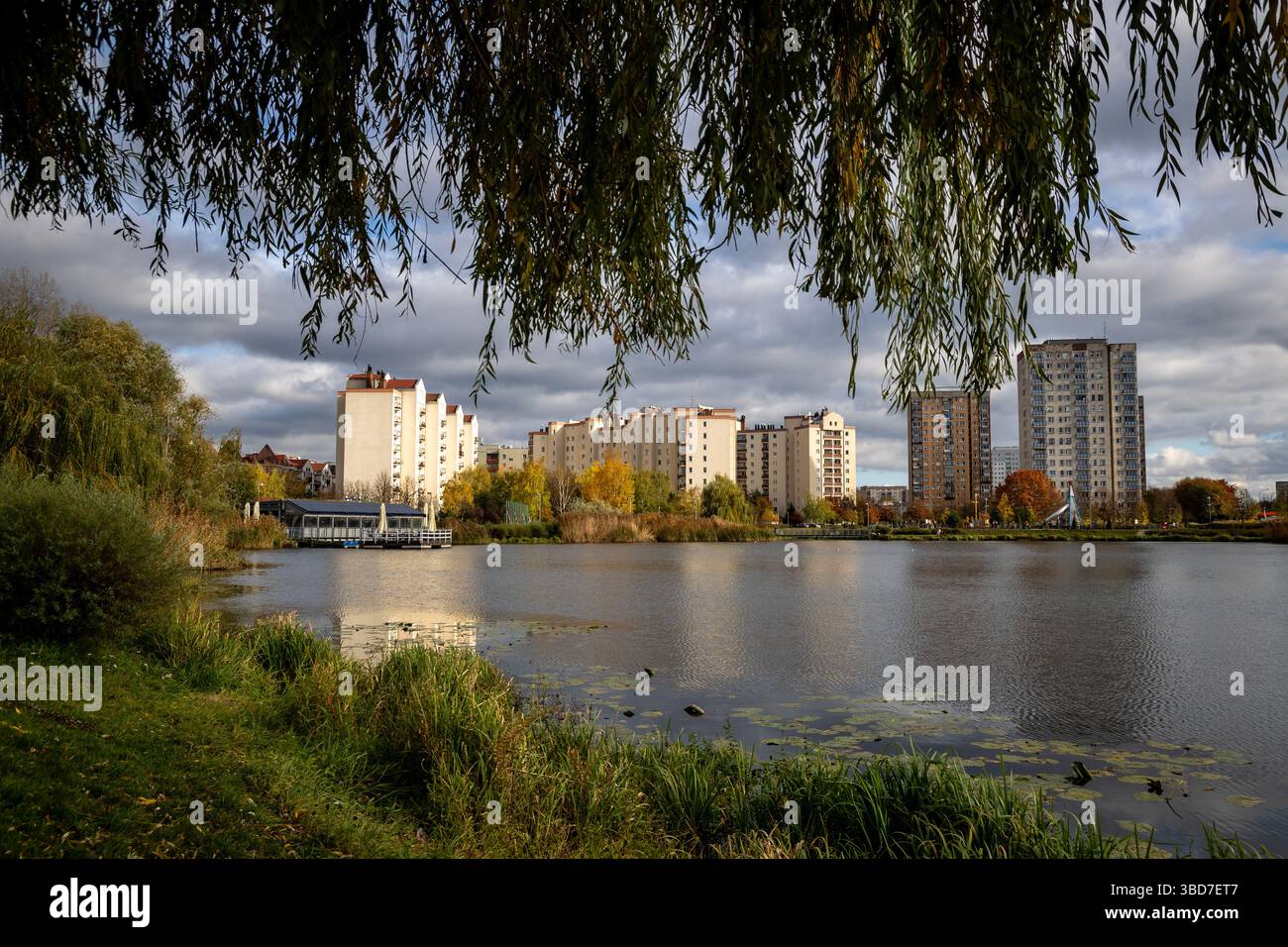Warsaw, Poland - November 4, 2023: Typical residential buildings from ...