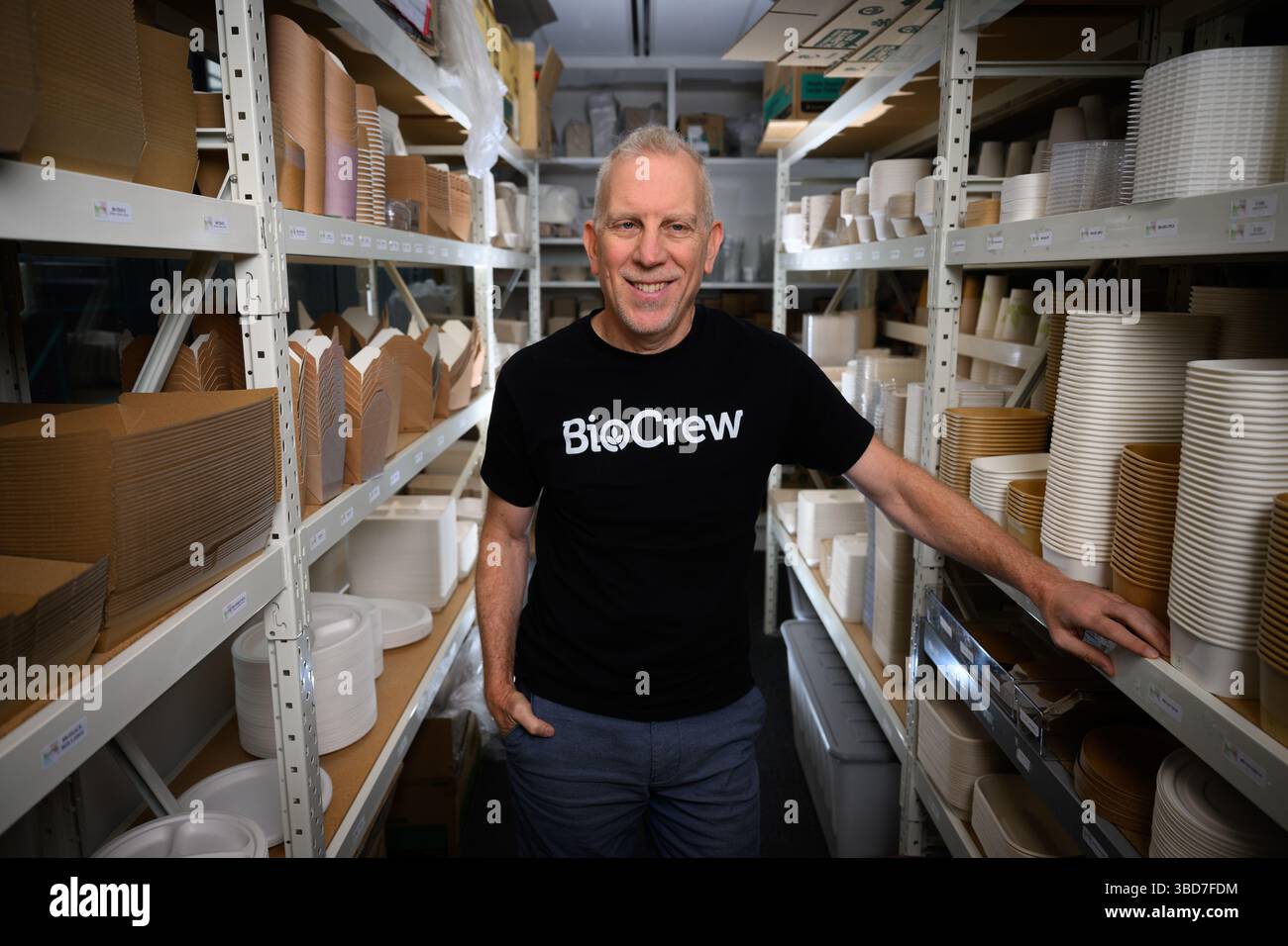 BioPak chief executive Gary Smith poses for a portrait at BioPak ...