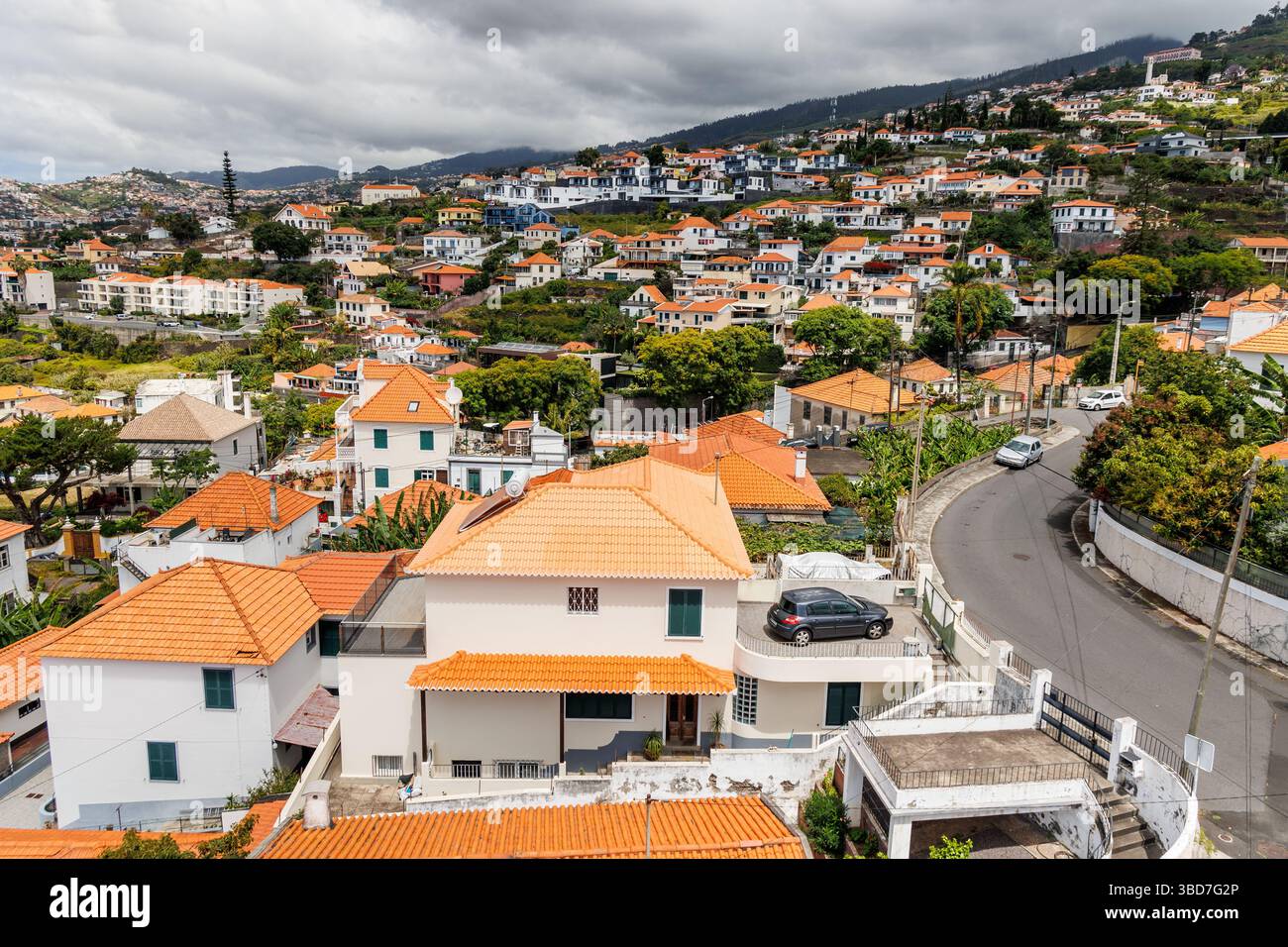 Funchal, Portugal - June 12, 2024: Aerial view of Funchal city, capital ...