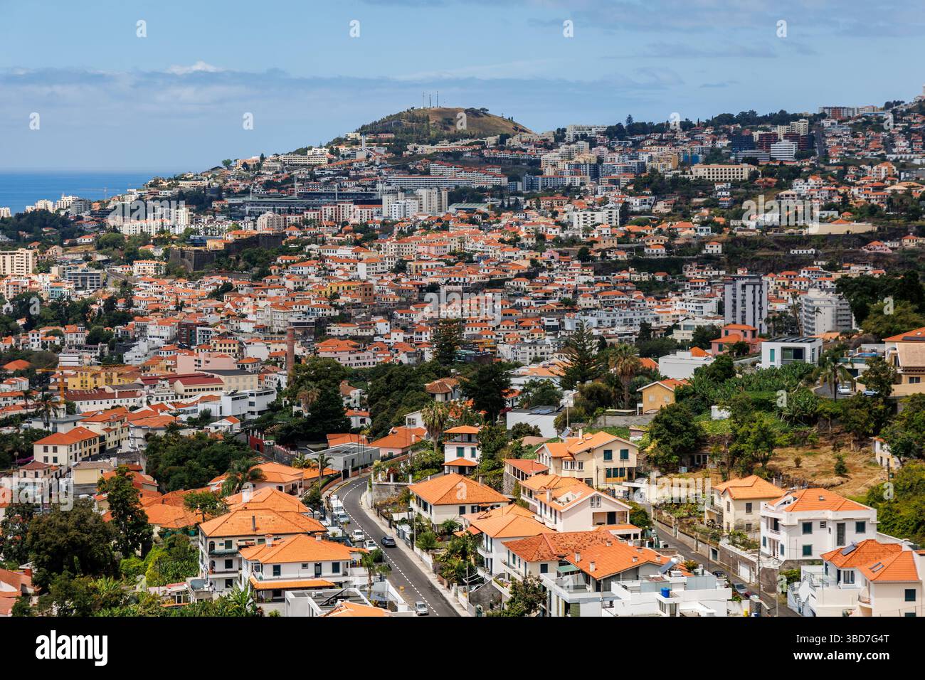 Funchal, Portugal - June 12, 2024: Aerial view of Funchal city, capital ...