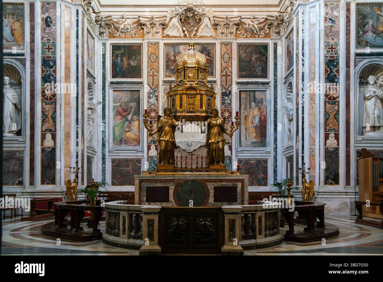 Cappella Sistina (Sistine chapel) of the baroque church of Santa Maria ...