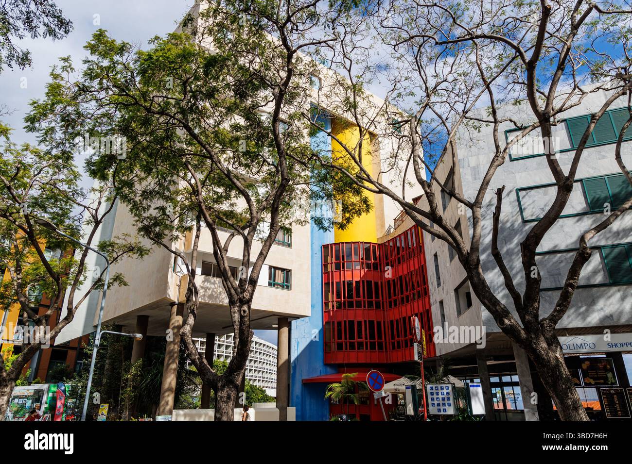 Funchal, Portugal - June 9, 2024: Residential and office building in ...