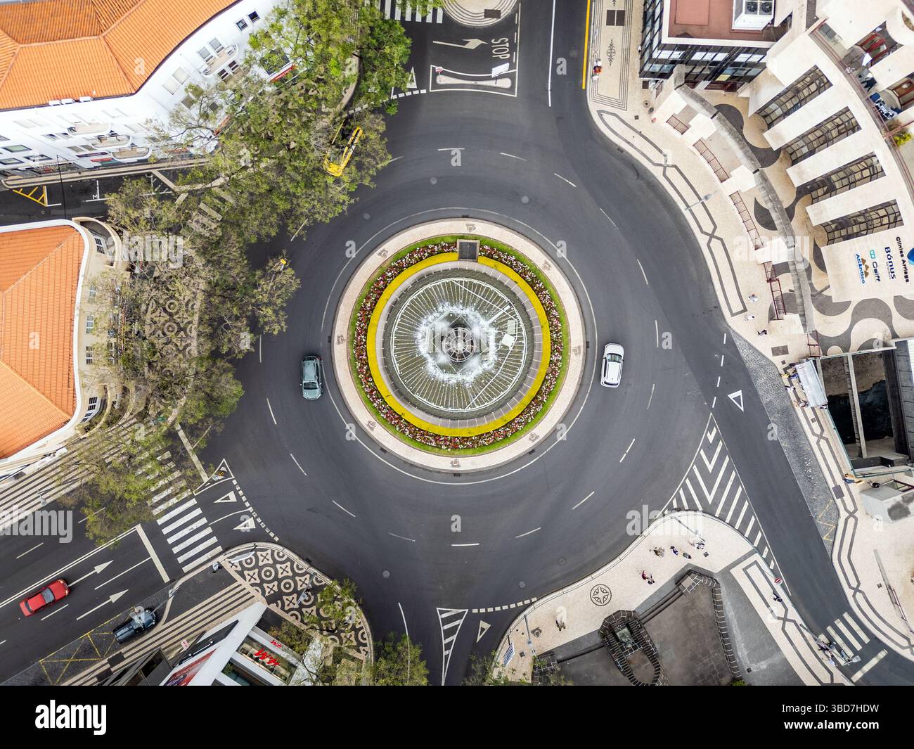 Funchal, Portugal - June 10, 2024: Rotunda do Infante Fountain on ...