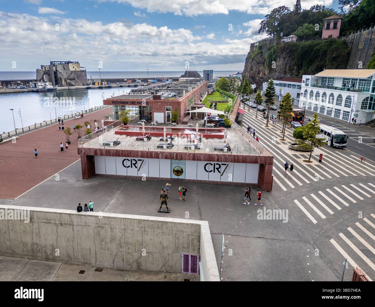 Funchal, Portugal - June 10, 2024: View with Pestana CR7 Hotel and ...