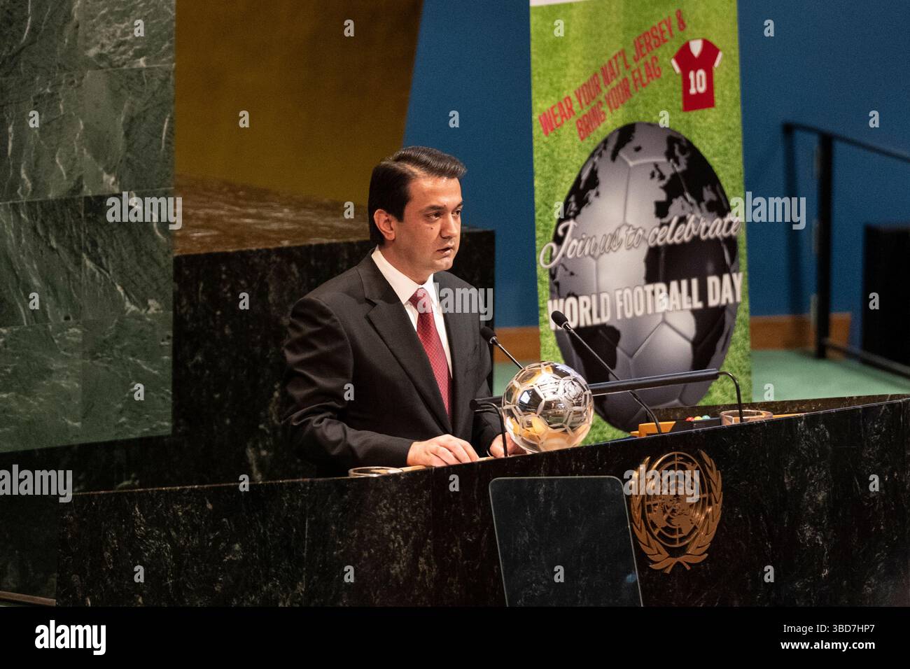 New York, USA. 22nd May, 2025. President of the Central Asia Football ...