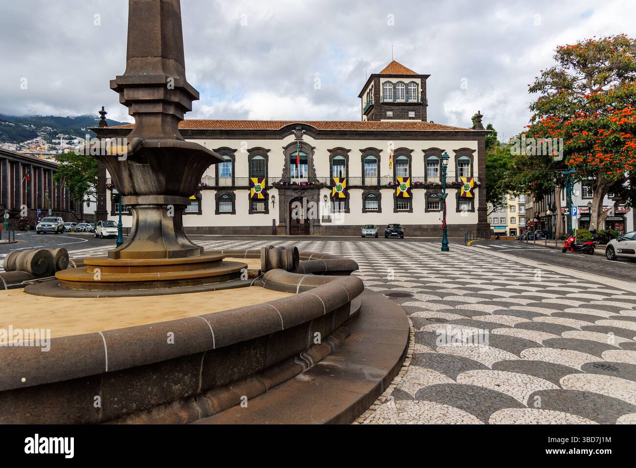 Funchal, Portugal - June 10, 2024: Town Square in Funchal city, capital ...