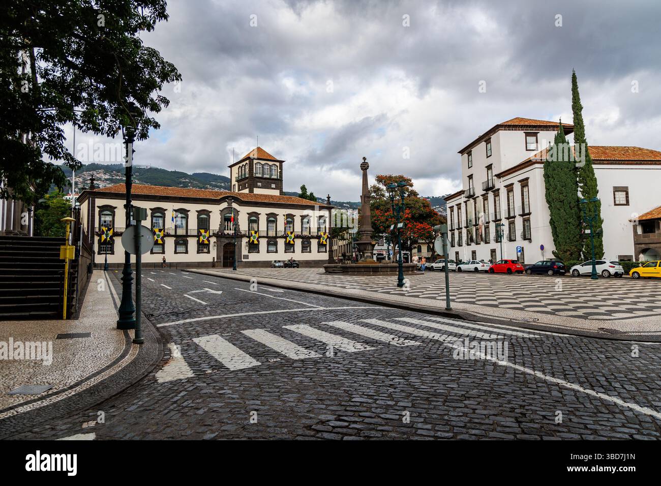 Funchal, Portugal - June 10, 2024: Town hall and Sacred Art Museum in ...