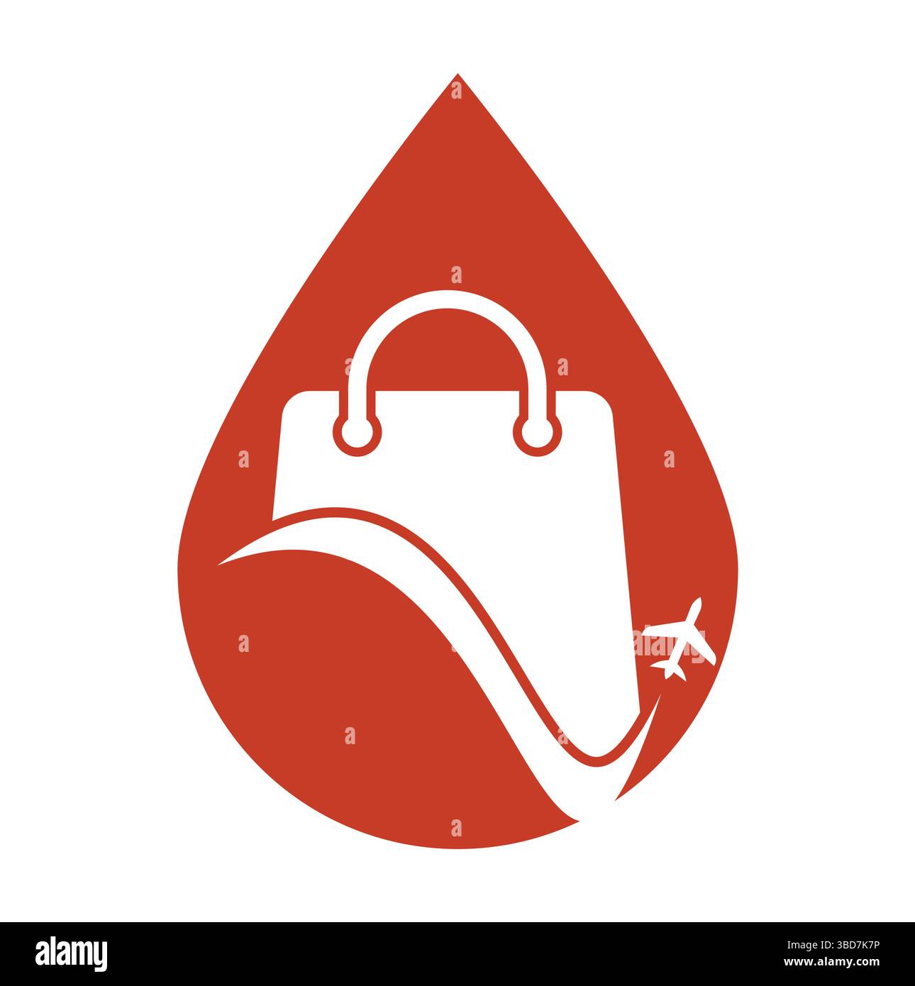 Travel shop logo vector template. Shop and plane logo. Sale and travel ...