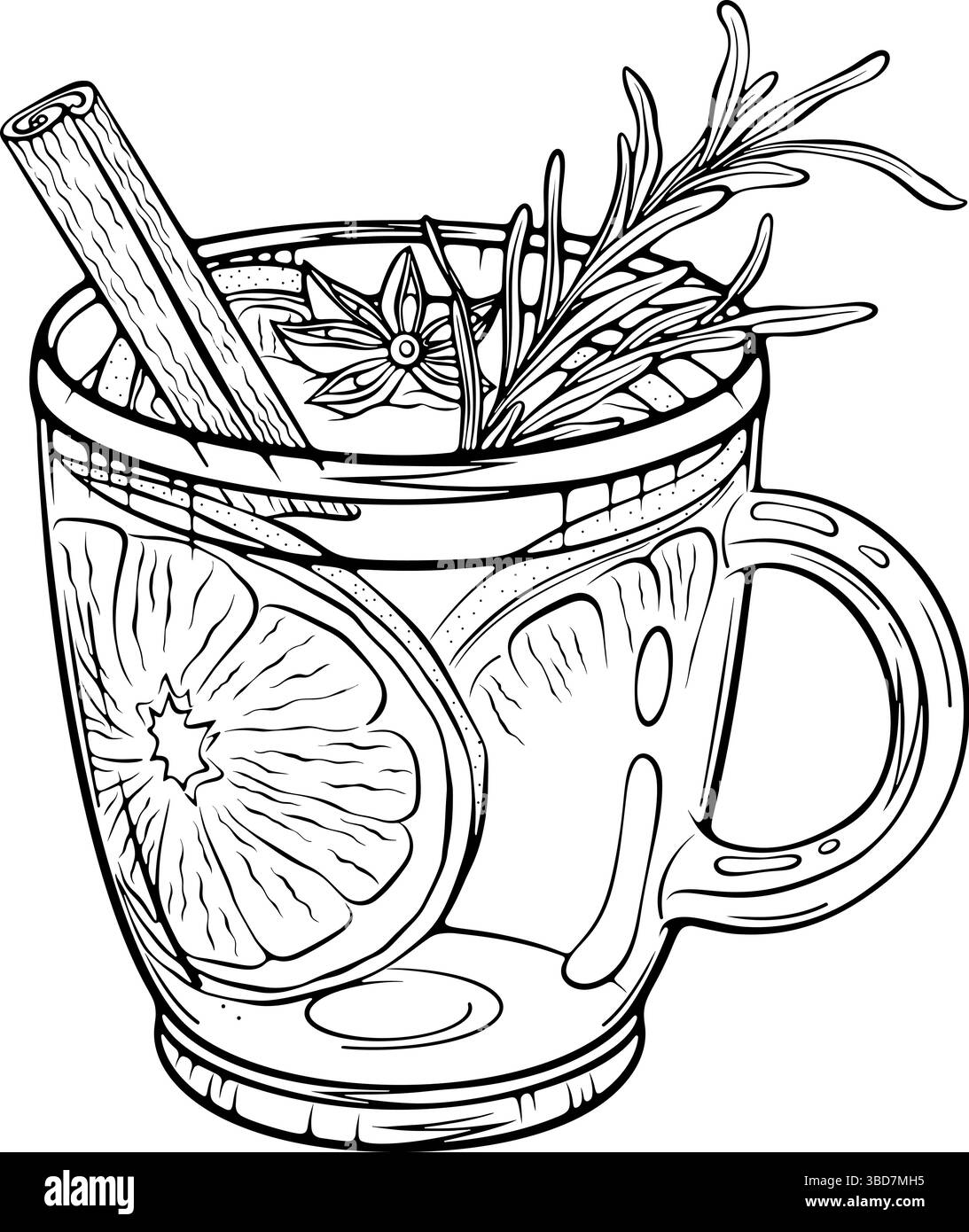 Mulled wine wine glass Black and White Stock Photos & Images - Alamy