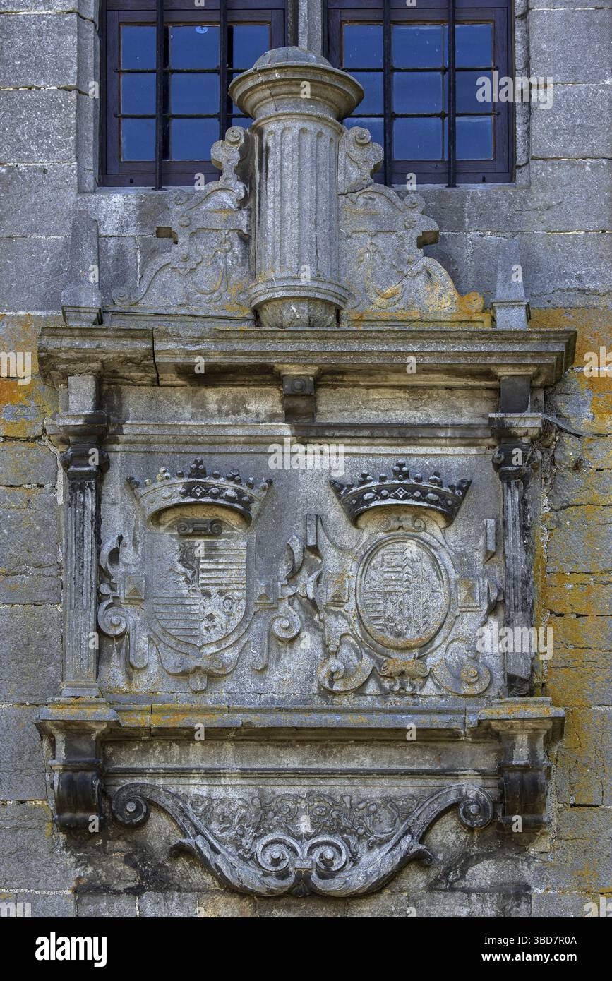 Coats of arms of the Chateau de Feluy, 18th century moated castle at ...