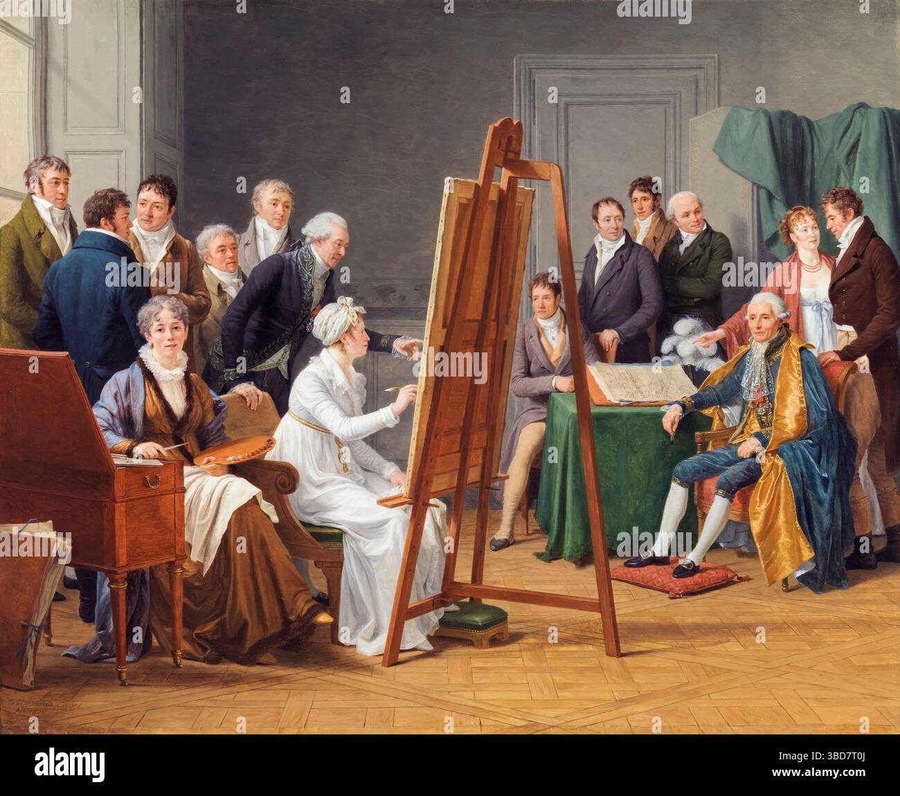 Studio scene, (Adélaïde Labille-Guiard portrays Joseph-Marie Vien ...