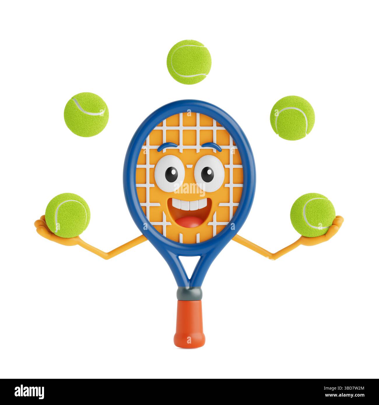 Funny smiling tennis ball Cut Out Stock Images & Pictures - Alamy