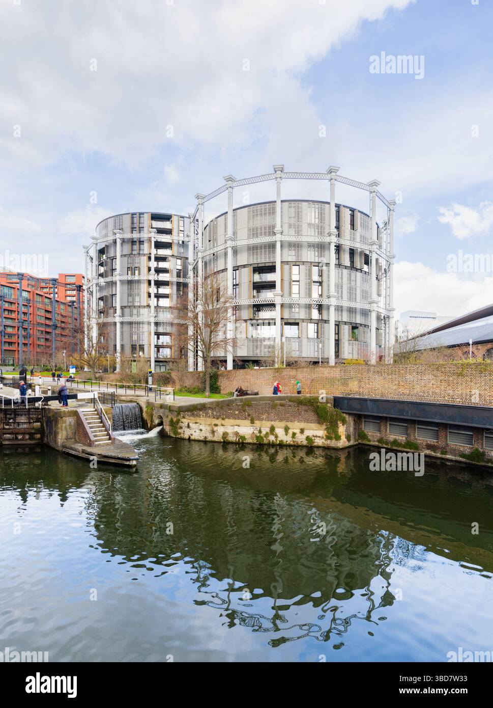 London, England, UK - Gasholders housing development at King's Cross by ...