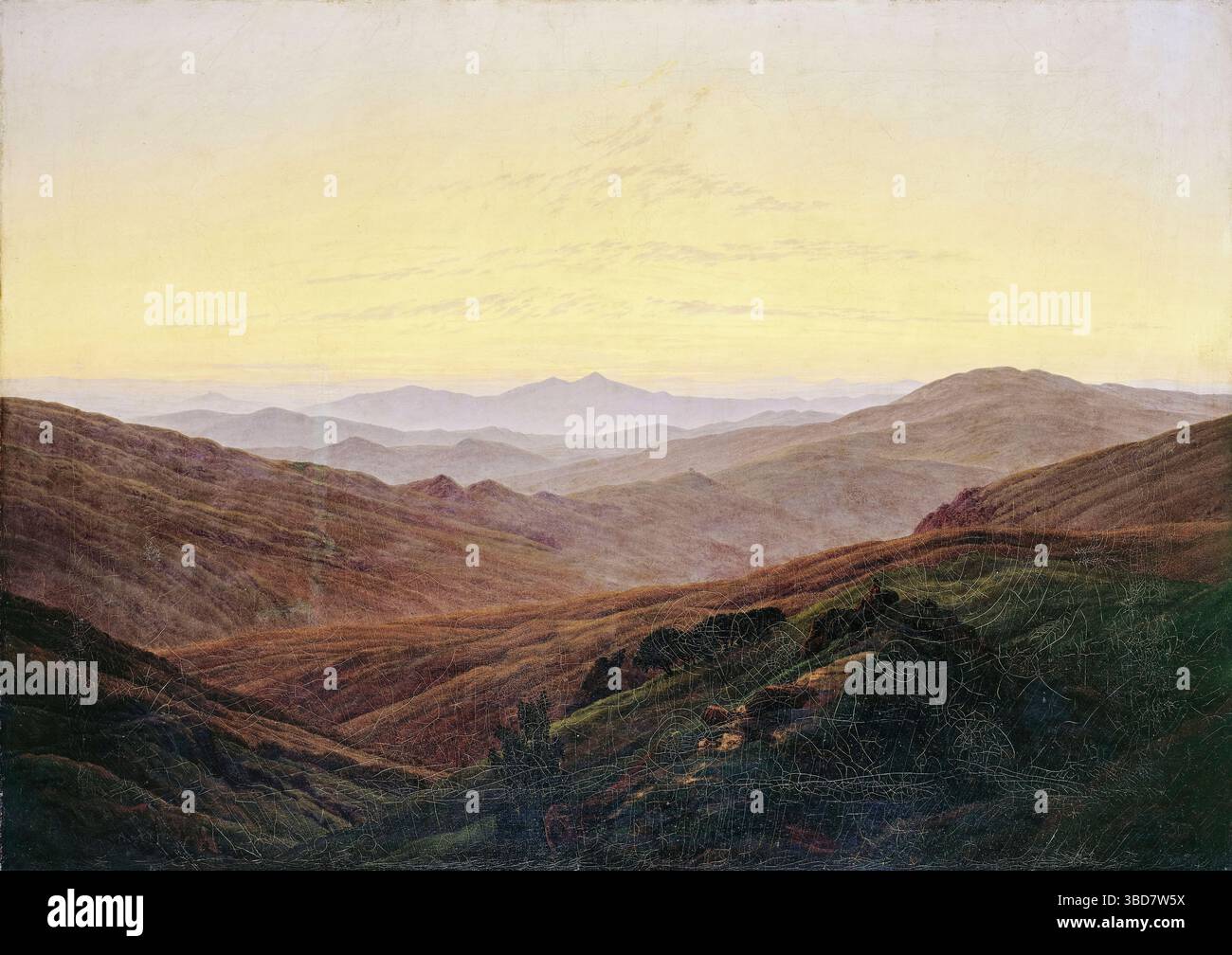 Caspar David Friedrich Riesengebirge Landscape Painting In Oil On caspar-david-friedrich-riesengebirge-landscape-painting-in-oil-on