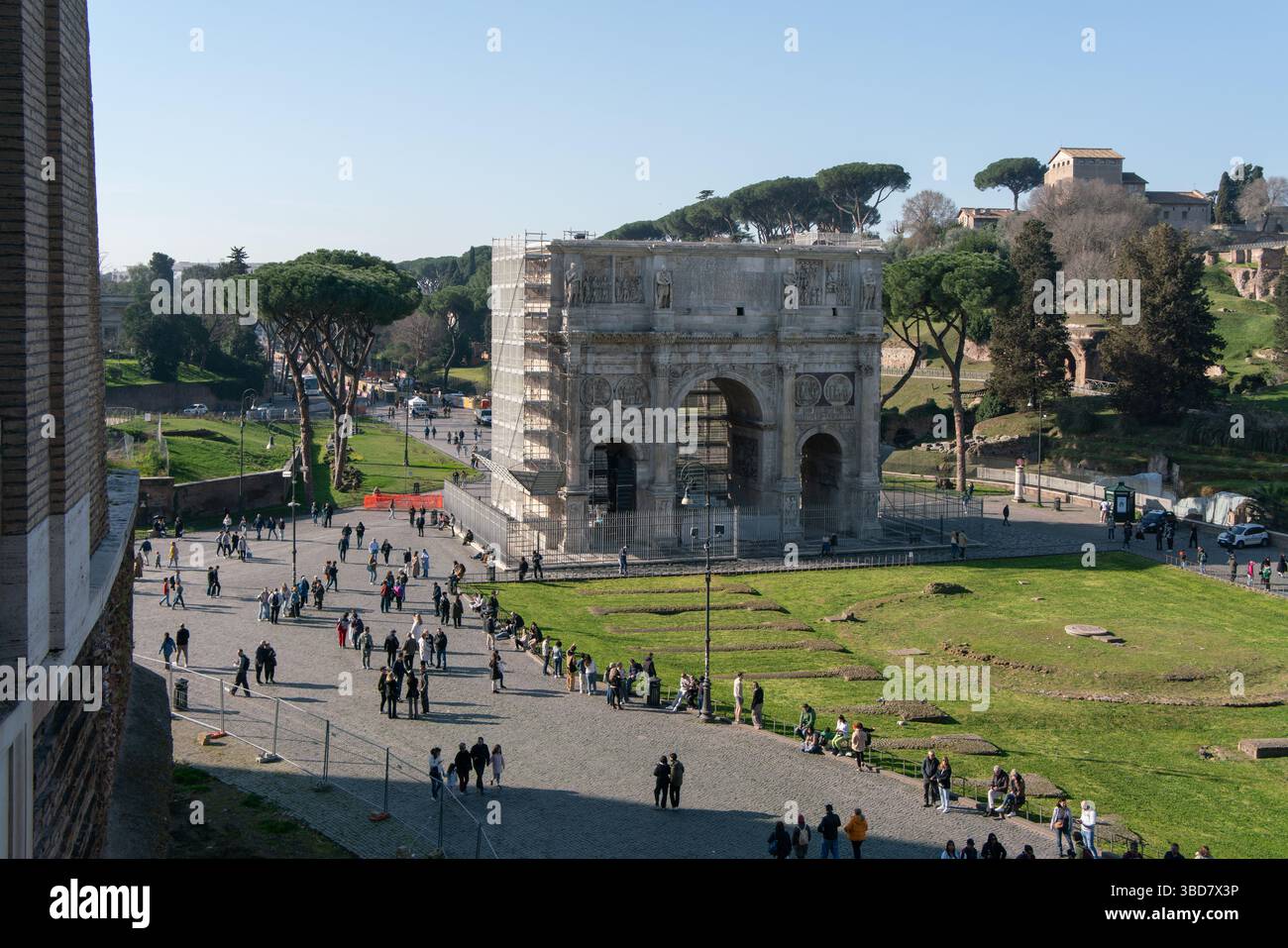 Arch of Constantine (Arco di Costantino), triumphal arch in Rome, Italy ...