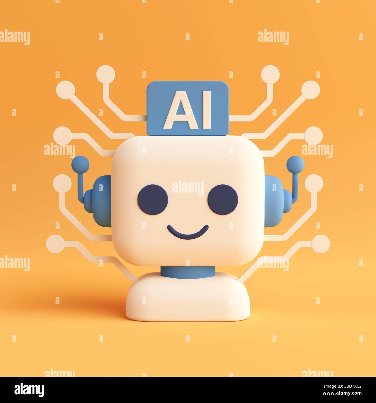 Friendly smiling robot avatar hi-res stock photography and images - Alamy