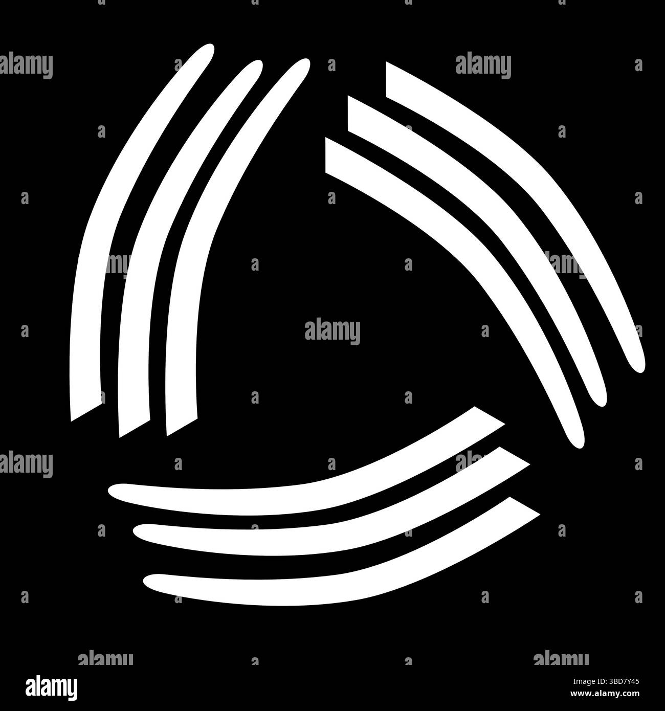 Abstract Geometric Pattern with Ray White Lines. Silhouette of Gobos ...
