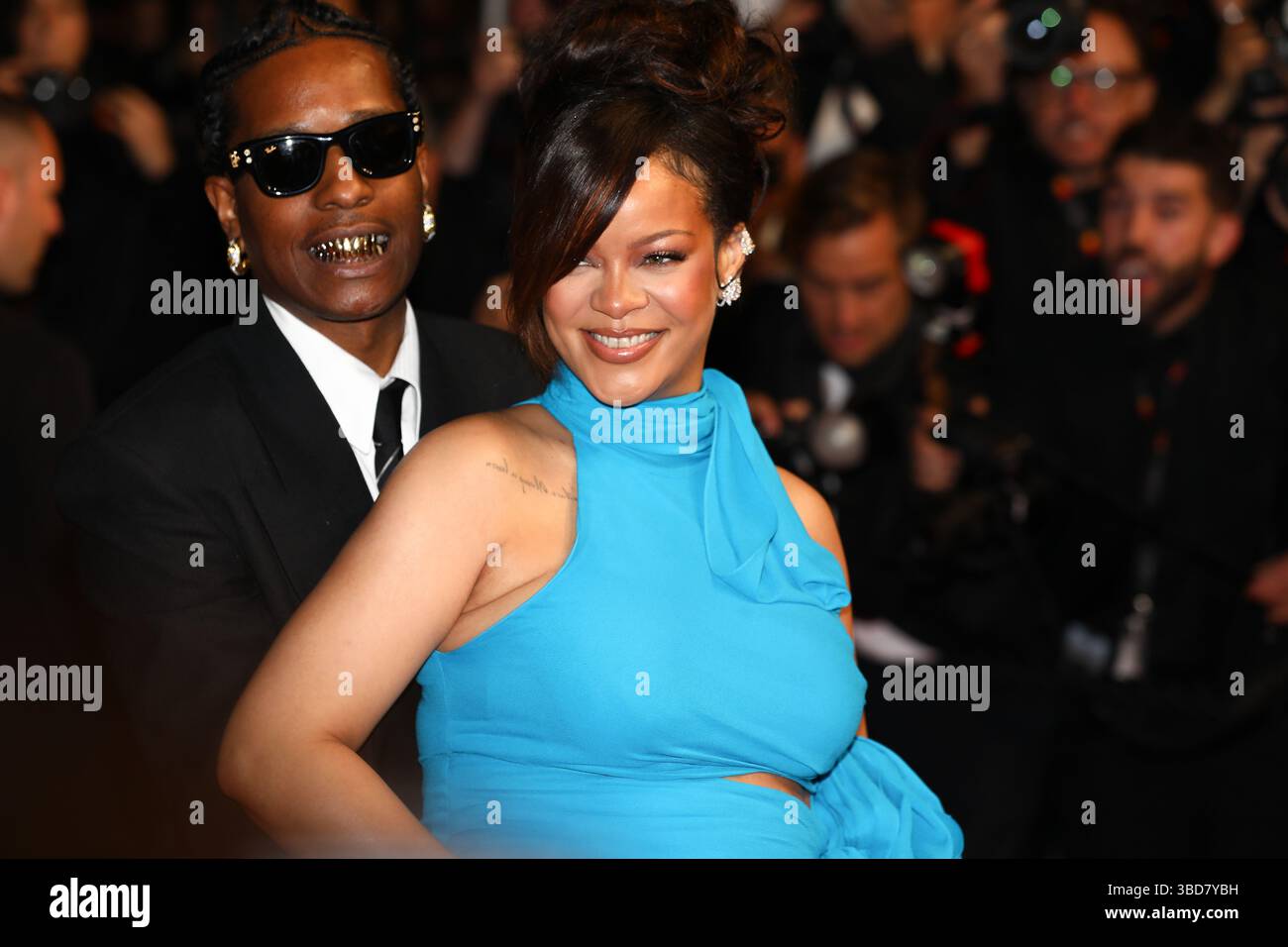 May 19, 2025, Cannes, France: A$AP ROCKY, 36, on the rainy carpet ...